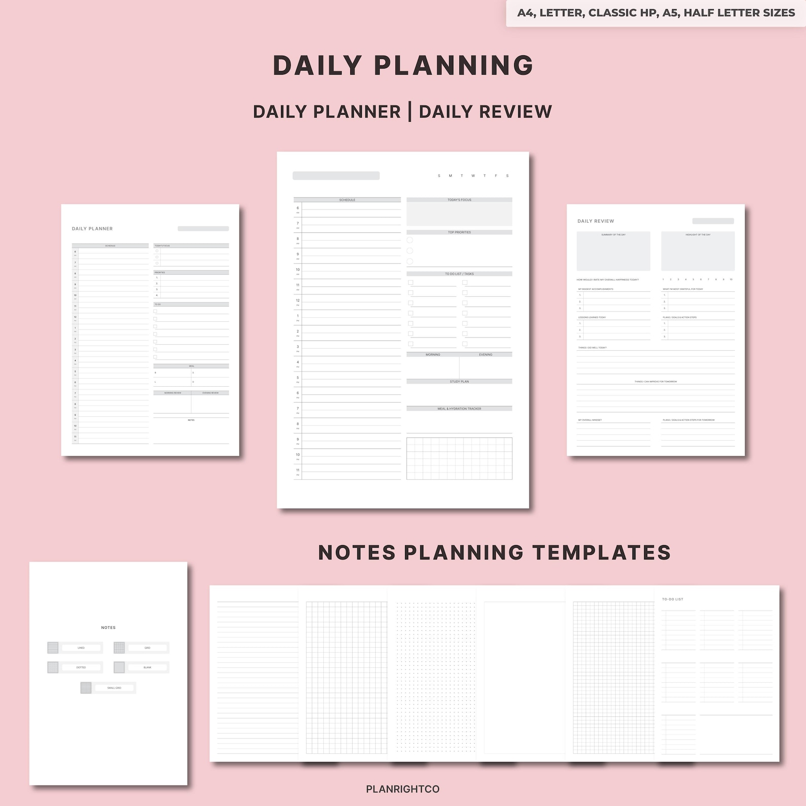 Printable Student Planner | Study & Assignment Tracker | Academic ...