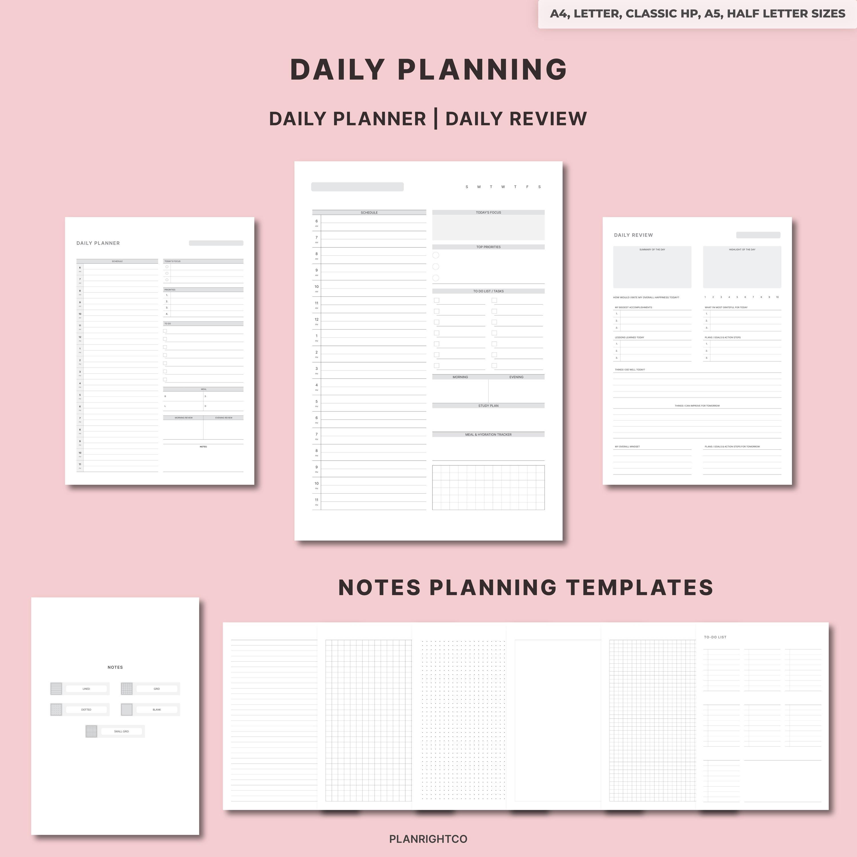 Printable Student Planner | Study & Assignment Tracker | Academic ...