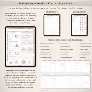 Digital Student Planner, Academic Planner, Study Planner, Digital ...