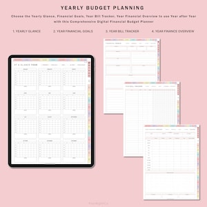 Digital Budget Planner, Digital Financial Budget Planner, Digital ...