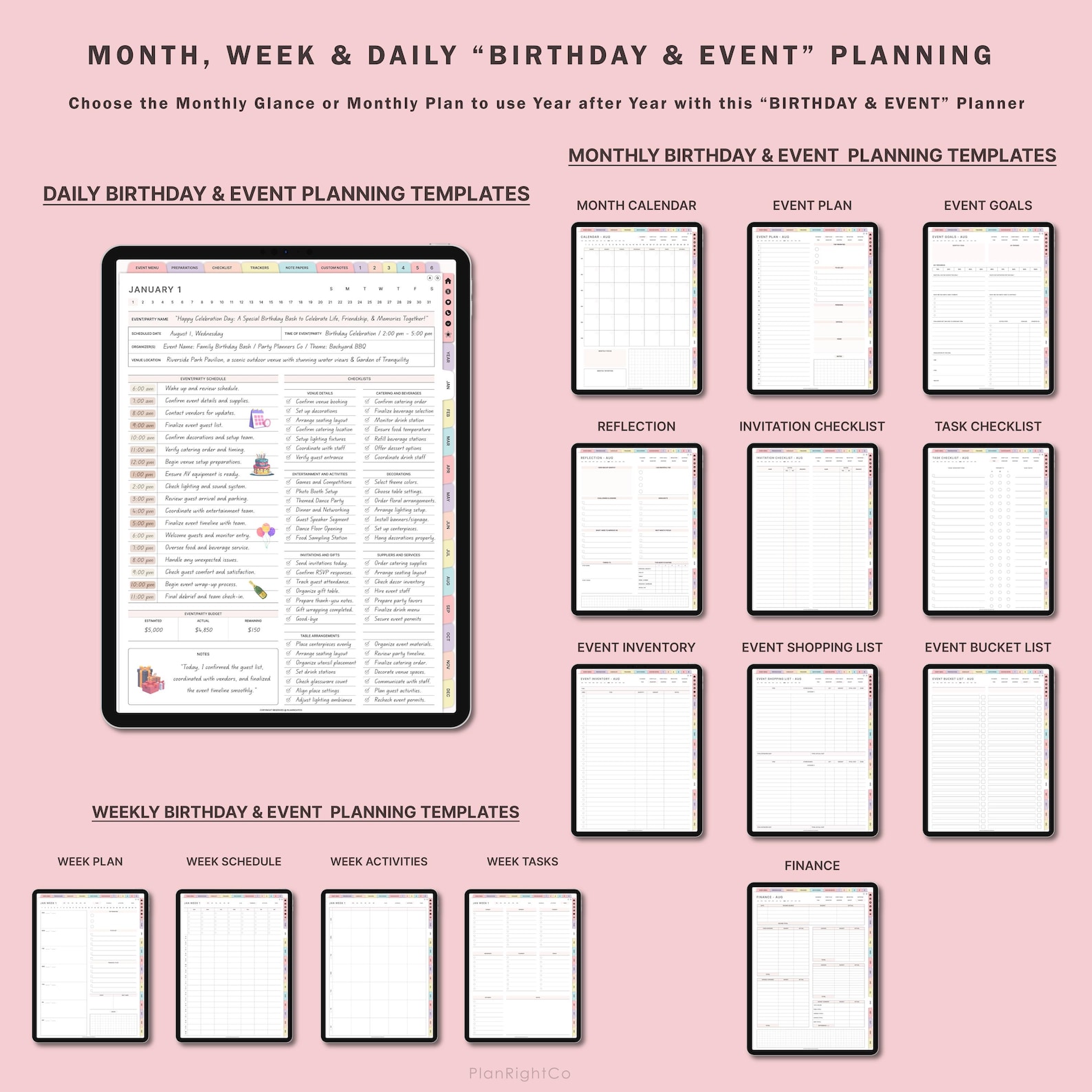 Digital Event Planning Book, Digital Event Planner, Event Planning ...