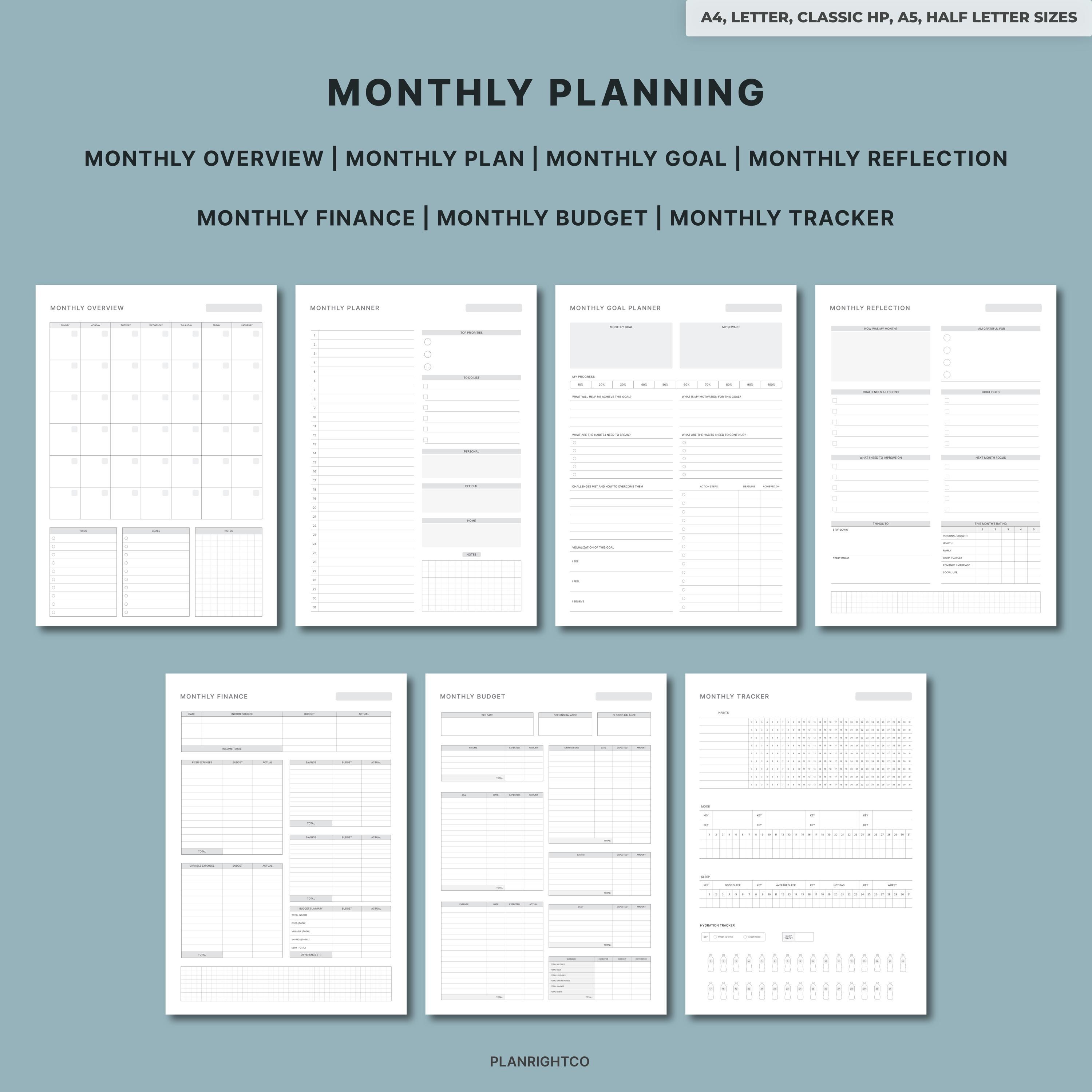 Household Planner Printable | Home Management Binder Cleaning Checklist ...