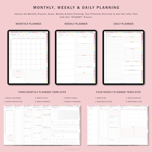 Student Planner Ipad, Digital Student Planner, Academic Planner, Study ...