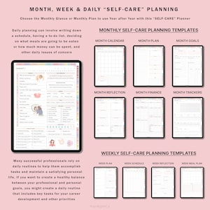 Digital Self Care Journal, Self Care Planner, Wellness Journal ...
