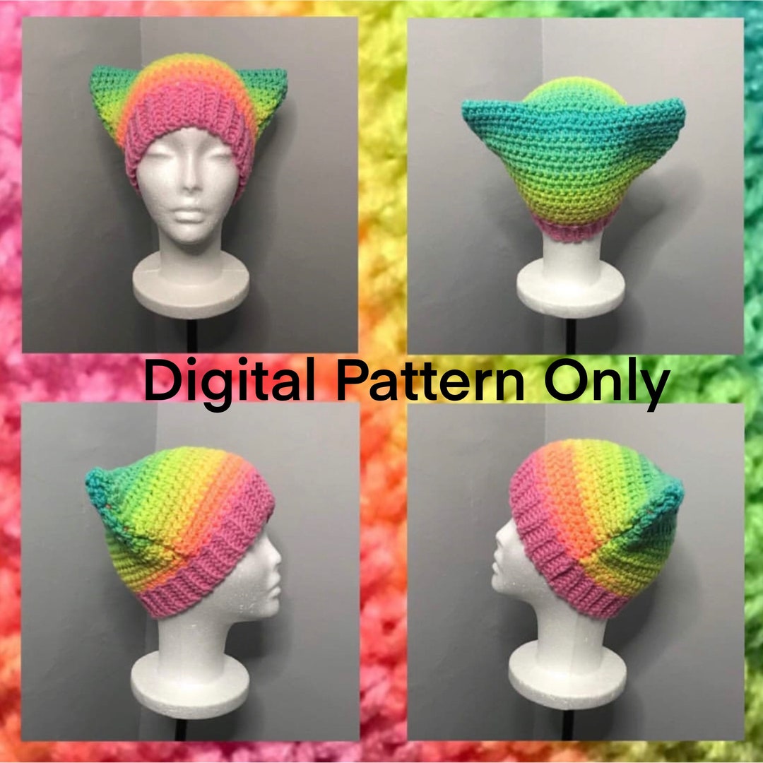 Cat Hat PATTERN - Etsy