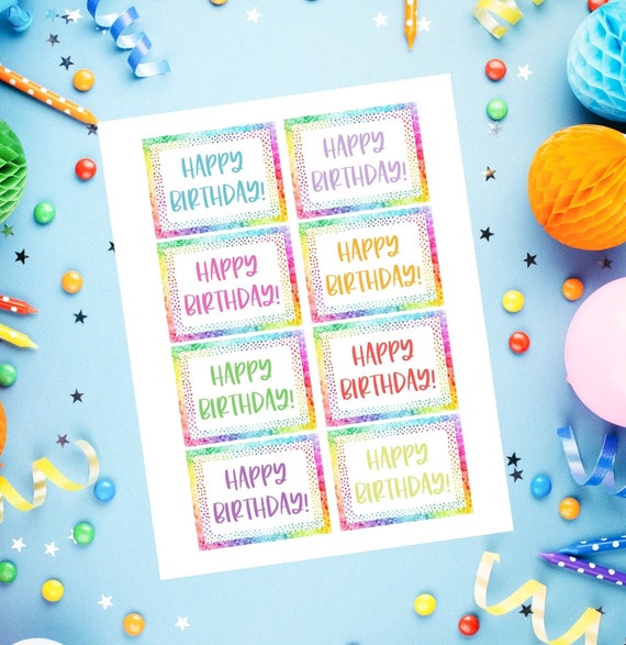 Happy Birthday Gift Tag. Birthday Gift Tag. Birthday Gift Tag. | Etsy