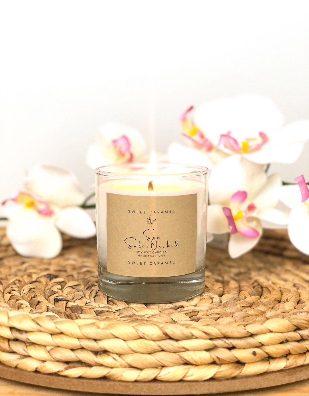 Sea Salt & Orchid Soy Candles, Summer Candles, Homemade Candles, Sea ...