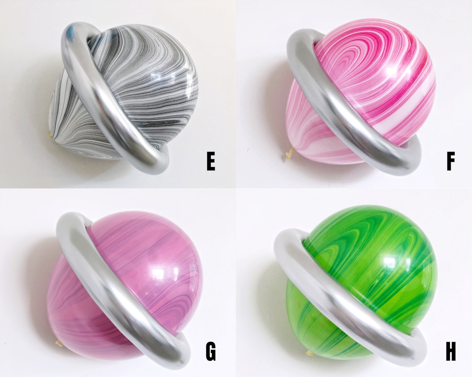 Custom Planet Balloons, Pick Your Own Color Qualatex Galaxy Balloon ...