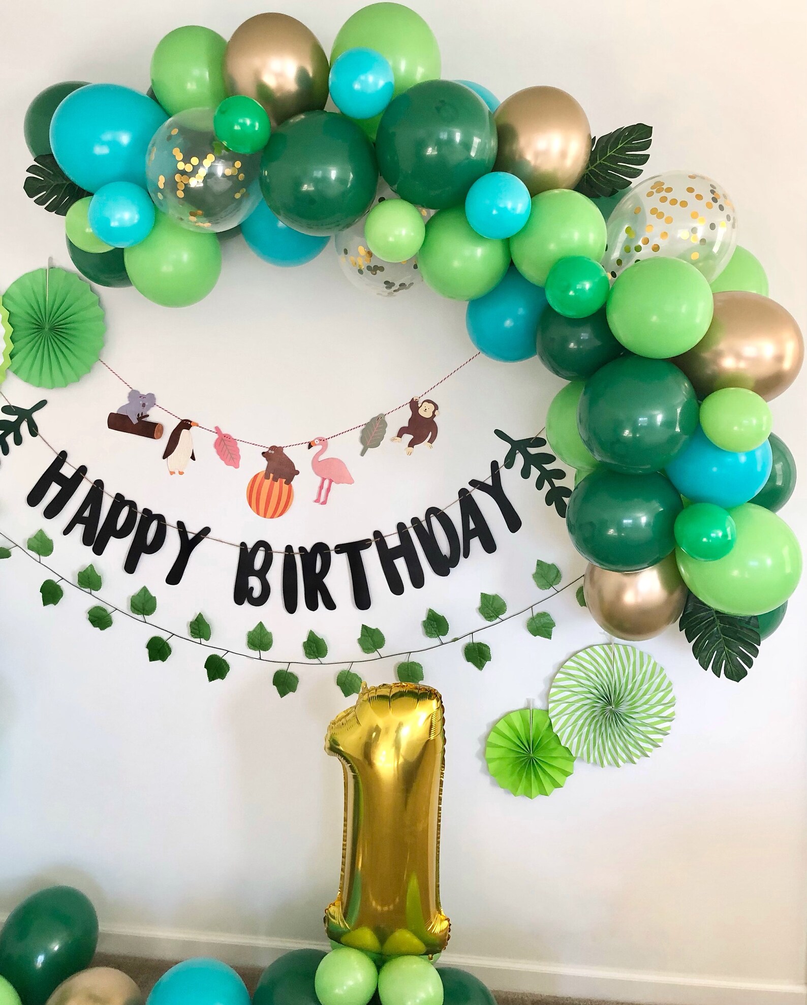 Safari Jungle Animals Theme Birthday Party Decoration Kit - Etsy