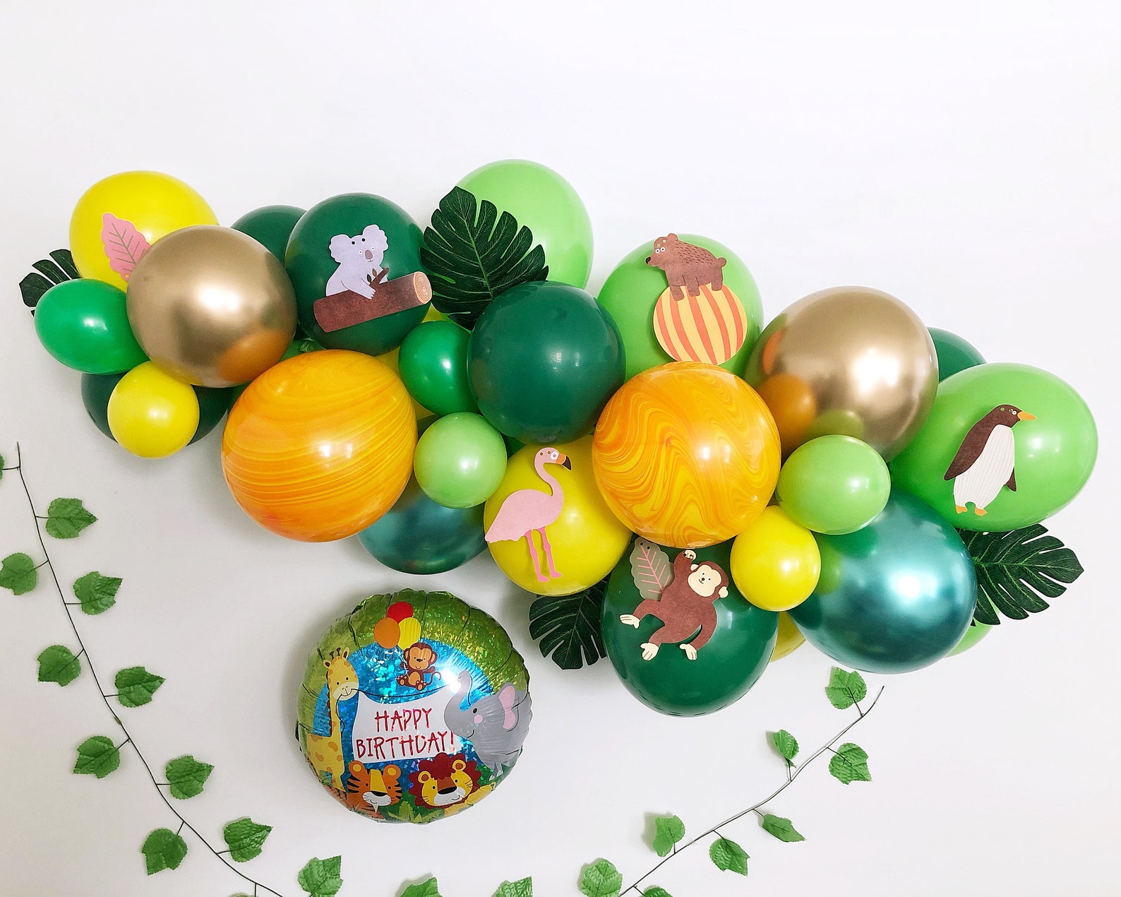 Wild One Safari Jungle Balloon Garland Kit Wild Theme | Etsy