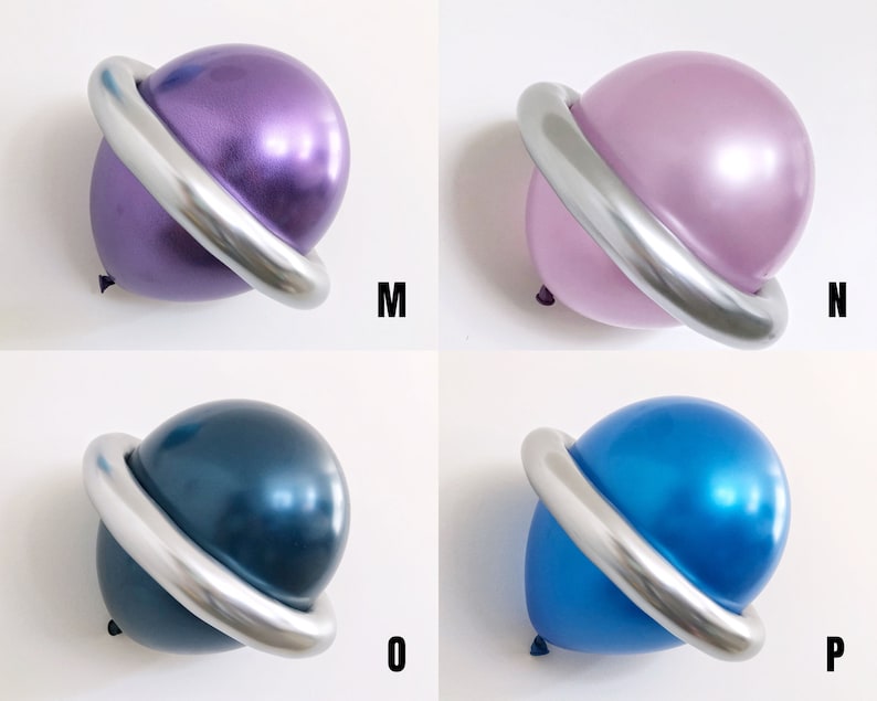 Custom Planet Balloons, Pick Your Own Color Qualatex Galaxy Balloon ...