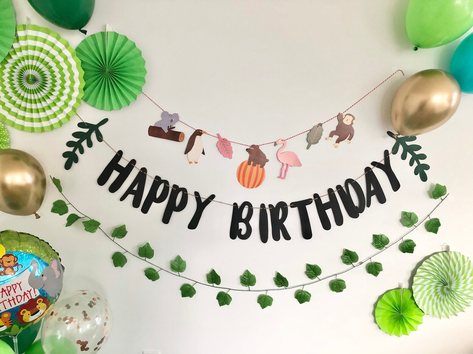 Safari Jungle Animals Theme Birthday Party Decoration Kit - Etsy