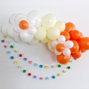 Daisy Flower Balloon Garland Kit, Neutral Balloon Arch, Groovy One Two ...