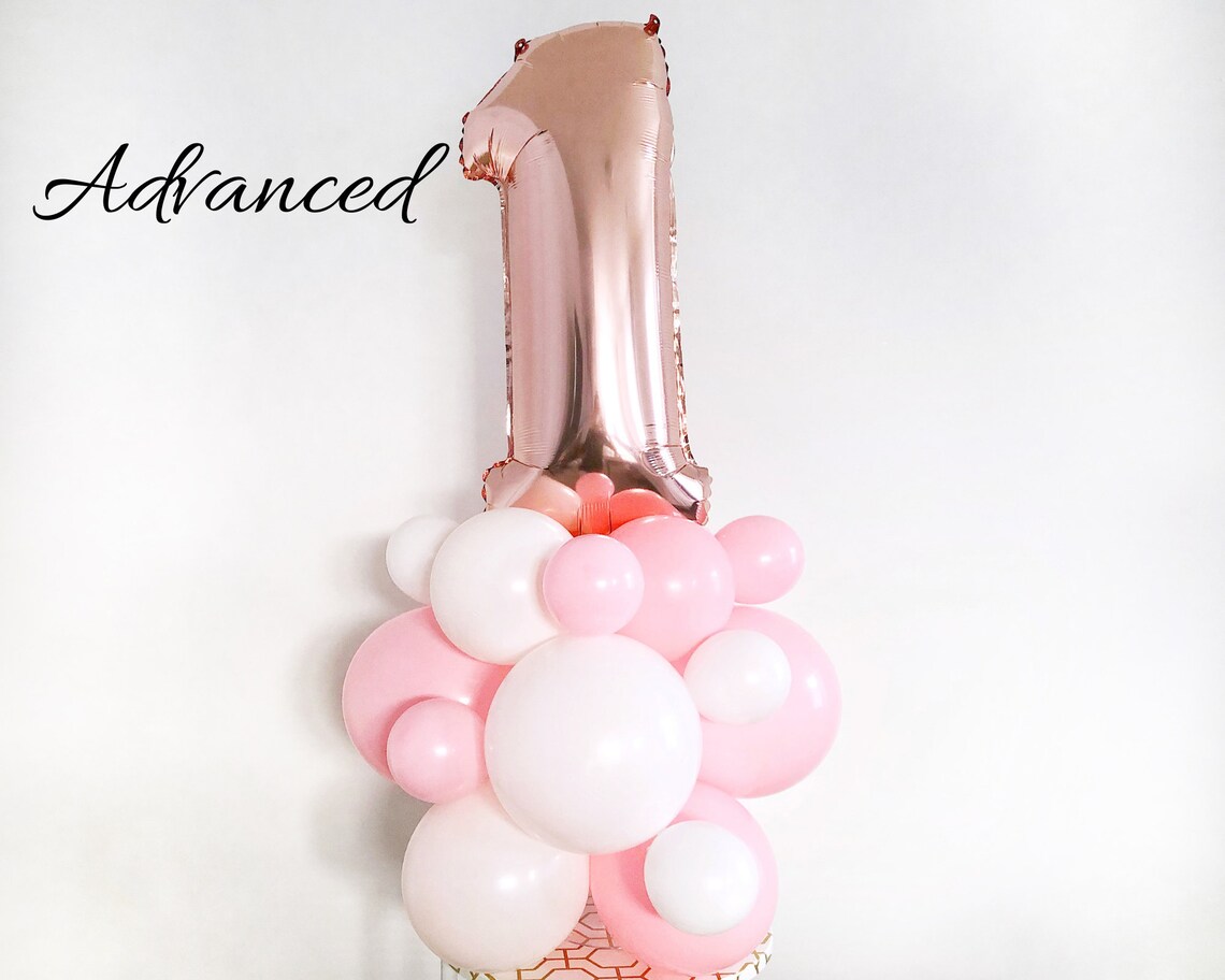 Custom Three Layers Number Balloon Column Kit, DIY Birthday Party ...