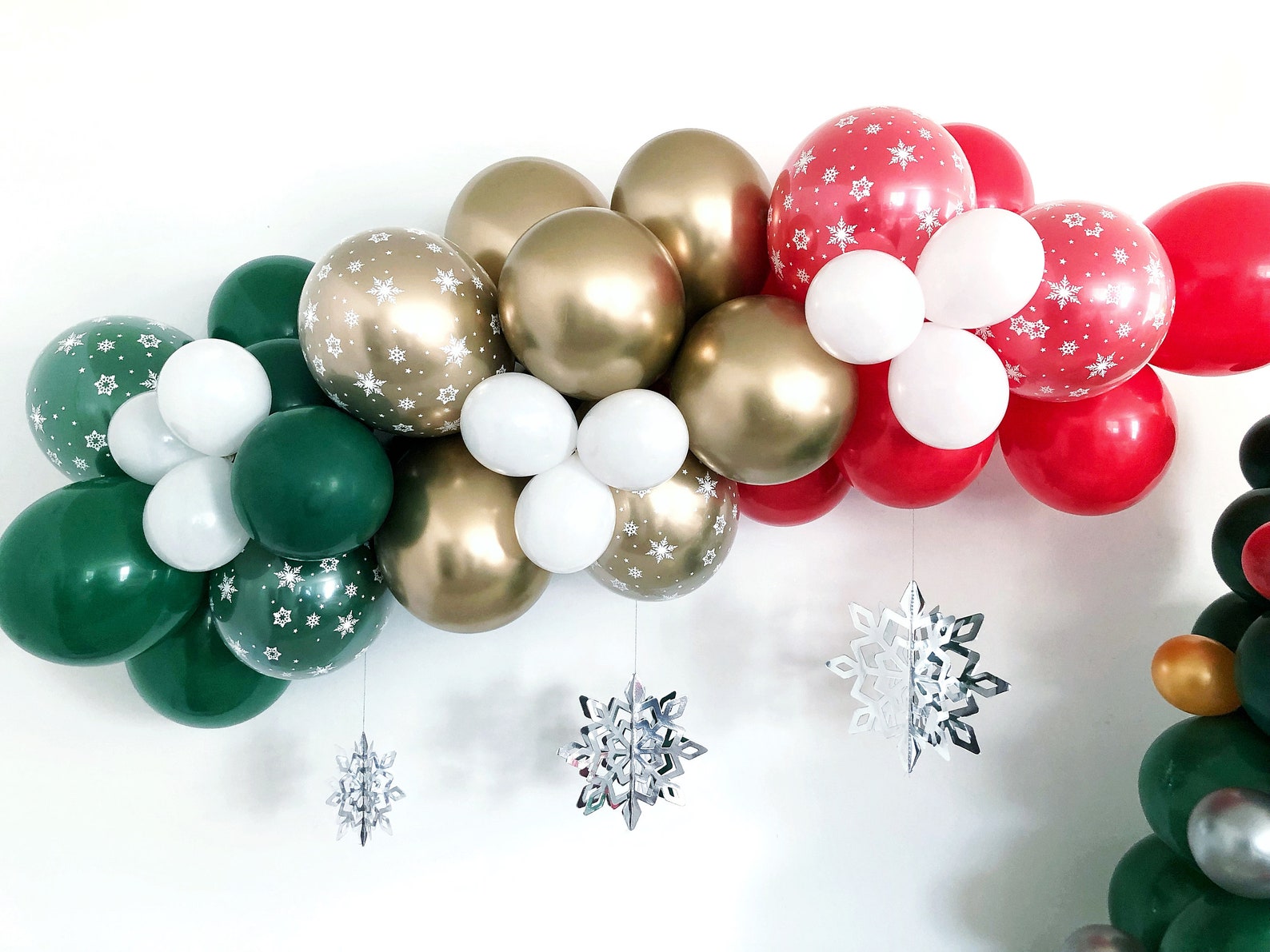 DIY Christmas Balloon Garland Kit Double Stuffed - Etsy