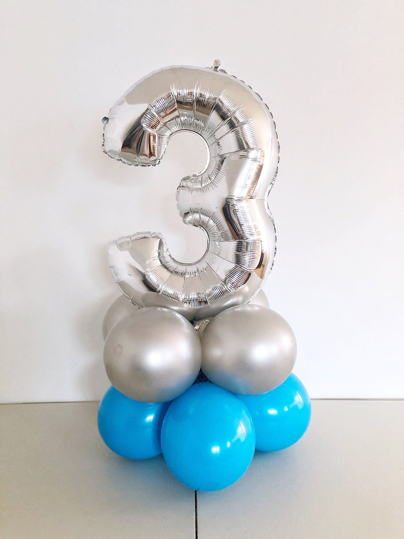 Custom Number Balloon Column Kit, Gold/silver/rose Gold/ Rainbow ...