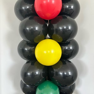 DIY Free Standing Traffic Light Balloon Column, Transportation/ Race ...