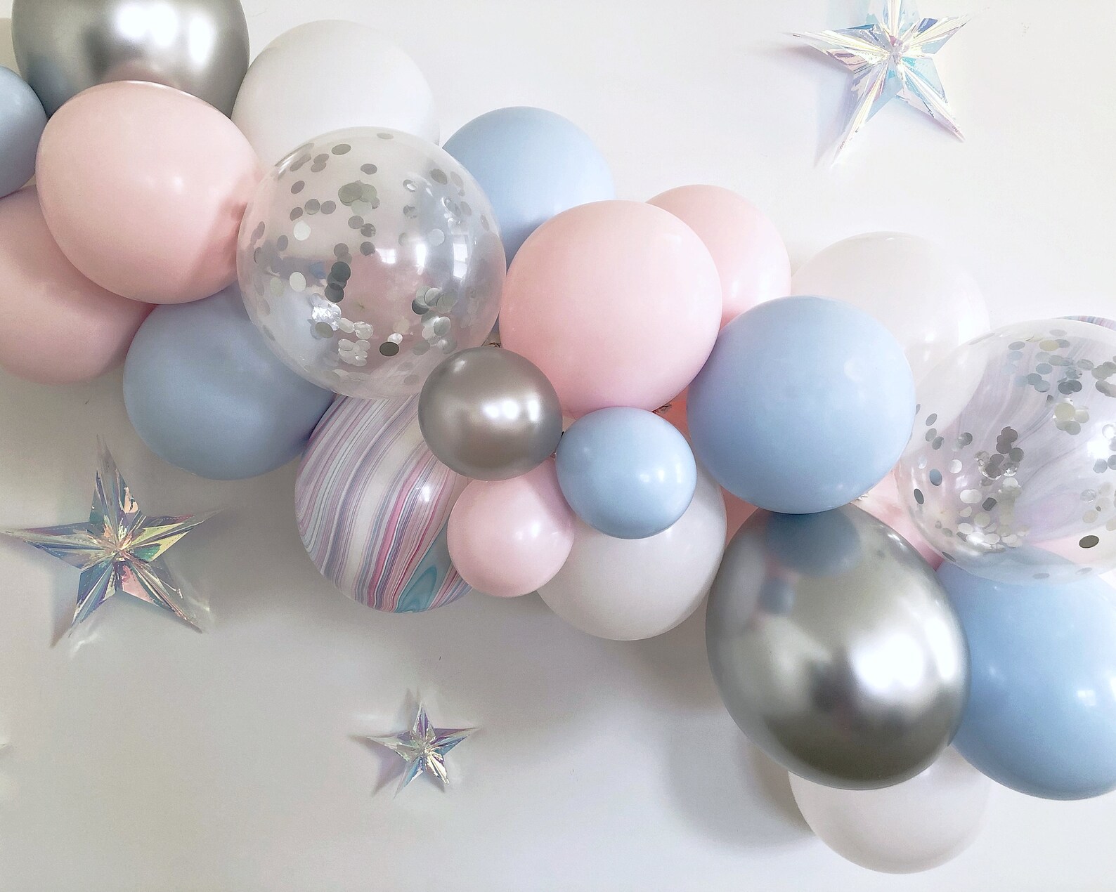 Macaron Baby Blue Pink Balloon Garland Kit Gender Reveal - Etsy