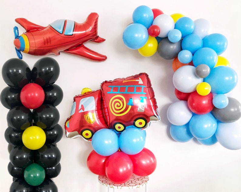 DIY Free Standing Traffic Light Balloon Column, Transportation/ Race ...