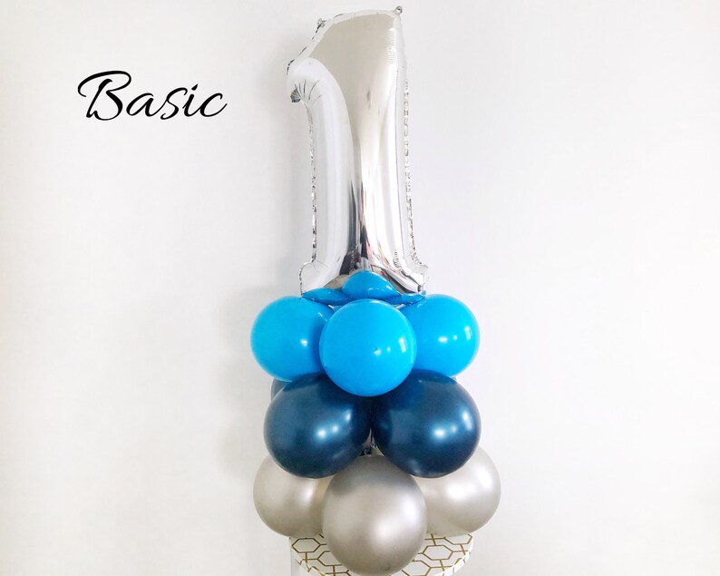 Custom Three Layers Number Balloon Column Kit, DIY Birthday Party ...