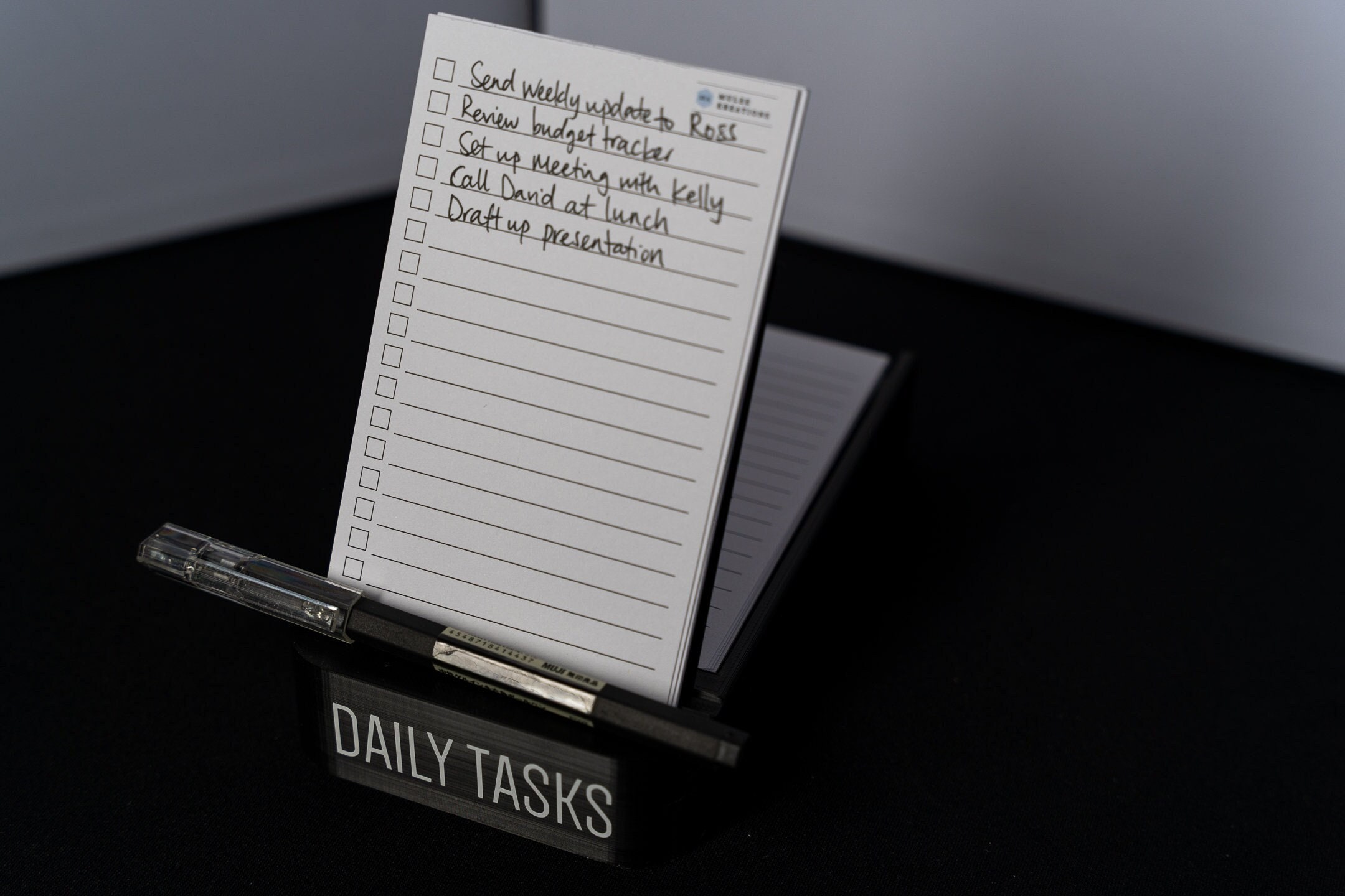 3D Printed to Do List Holder Productivity Tool Minimalist | Etsy Australia