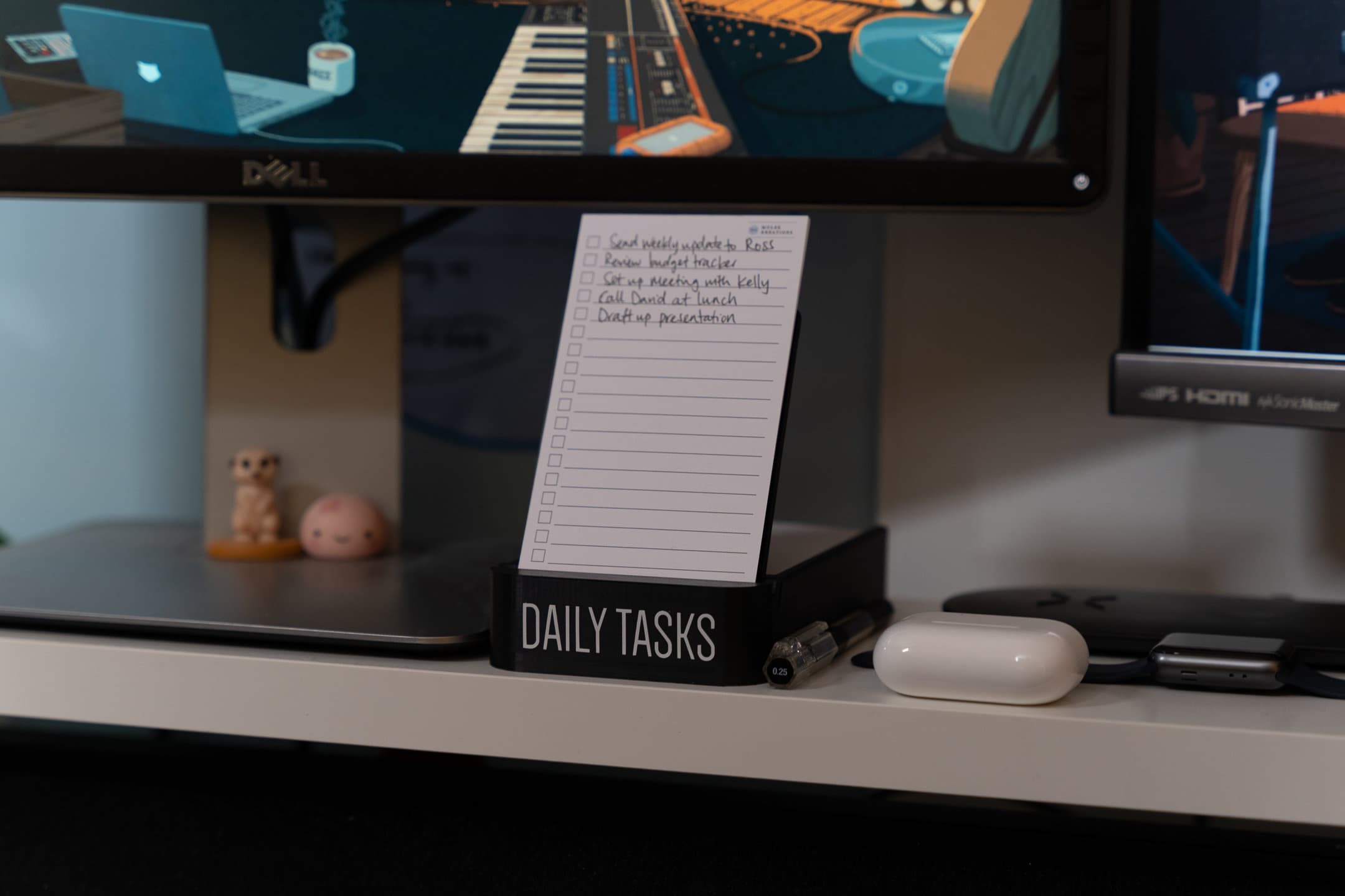 3D Printed to Do List Holder Productivity Tool Minimalist - Etsy Australia