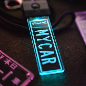 Australian License Plate - Personalised Rechargeable RGB Colour ...