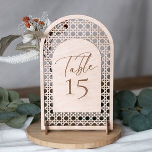 Boho Table Numbers Wedding Table Numbers Wood Table Numbers Bohemian ...