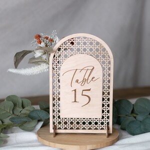 Boho Table Numbers Wedding Table Numbers Wood Table Numbers Bohemian ...