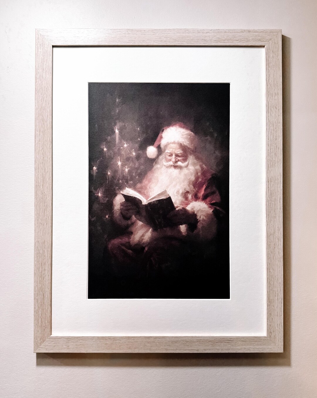 12 X 18in Vintage Santa Wall Art Print | Christmas Home Decor | Vintage ...