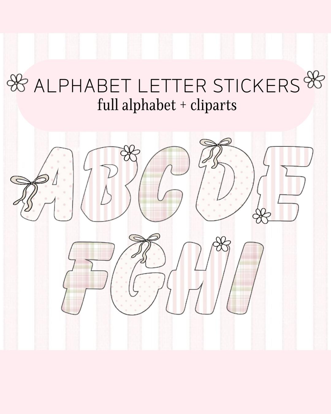 Pink Pastel Alphabet PNG | Preppy Coquette Alpha Set | ONLY Uppercase ...