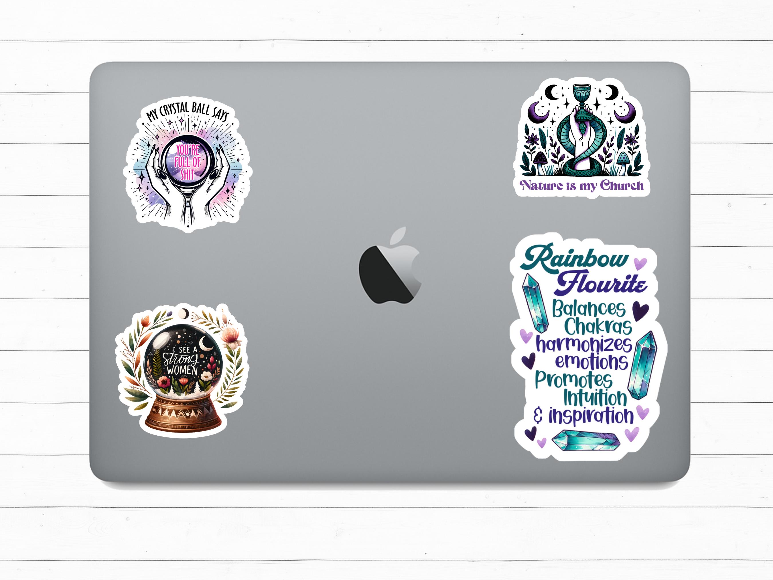 Printable Crystals Stickers, Mystical Stickers, Digital Download ...
