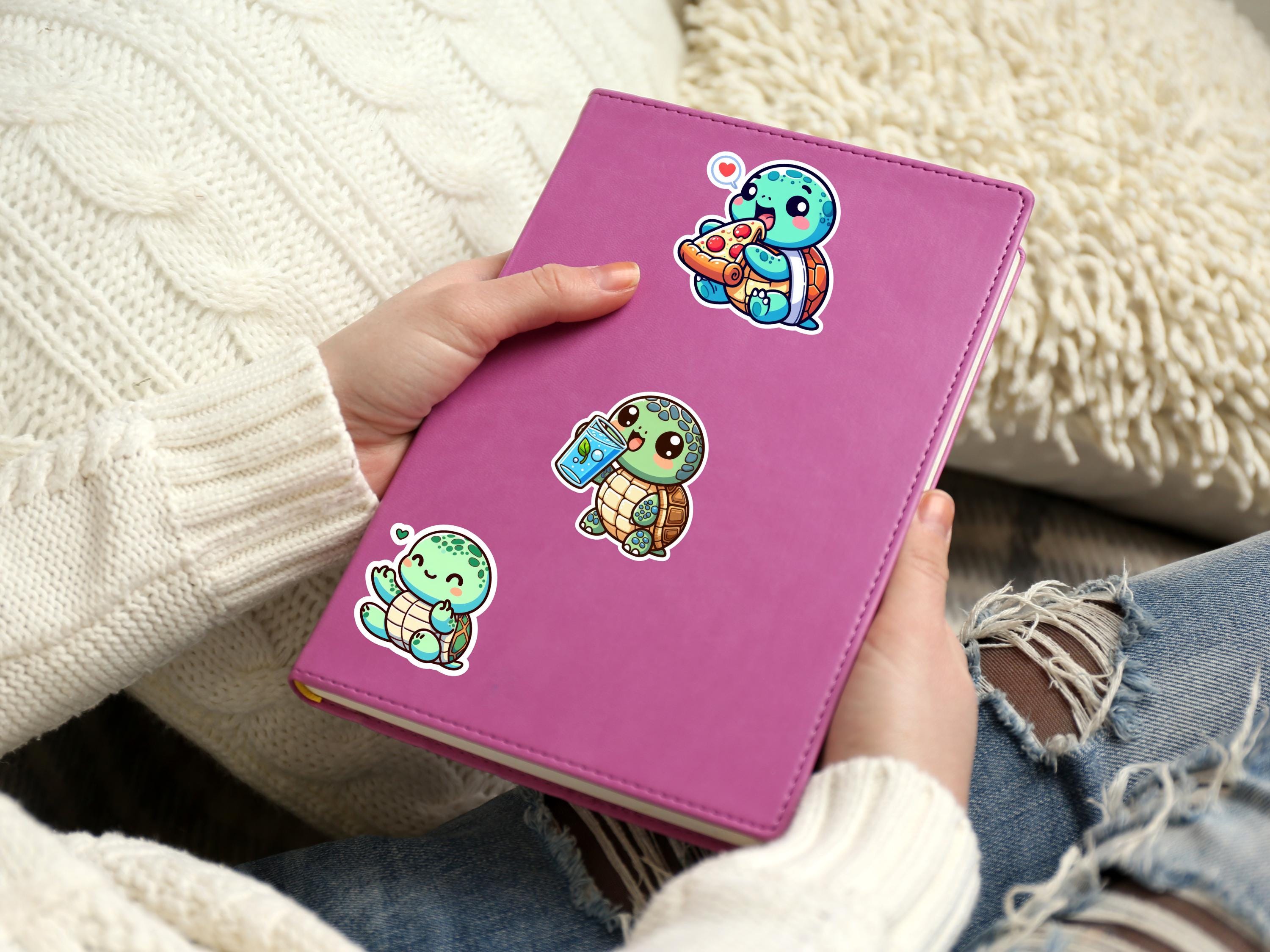 Printable Cute Kawaii Turtle Stickers Printable Turtles Journaling ...