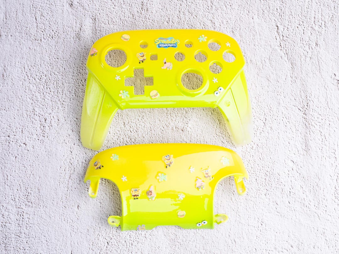 Custom Nintendo Switch Pro Controller Shells - Sponge - Etsy