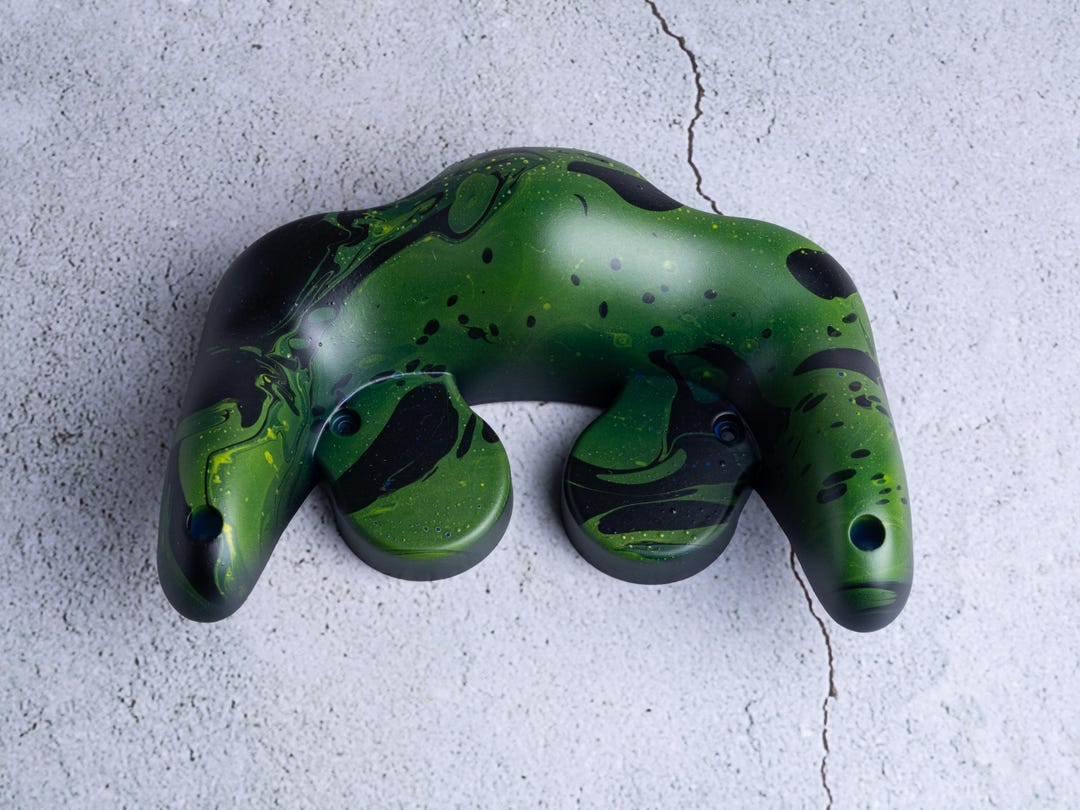 Custom Gamecube Controller Bottom Shell: Lime Marble (third Party) - Etsy
