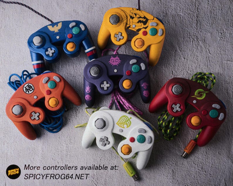 Custom Gamecube Controller Bottom Shell: Galaxy Ultra Gloss (third ...