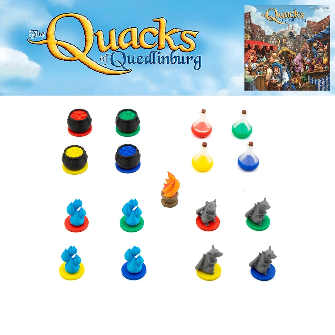 Quacks of Quedlinburg 3d Tokens Set; Alternative Markers; Player Pieces ...