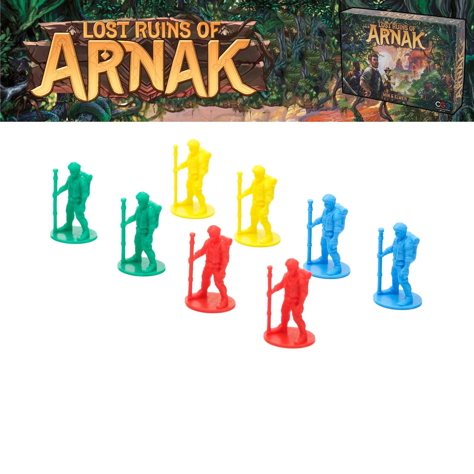 Lost Ruins of Arnak - 3d Archaeologist Player Tokens - Etsy