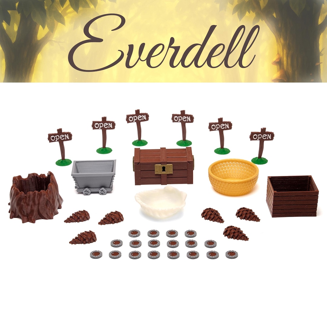 Everdell - Separate Holders for Resources, Card Holders, Open Signs ...