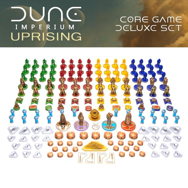 Dune Imperium Uprising Board Game | Deluxe Tokens, Miniatures, Spice ...