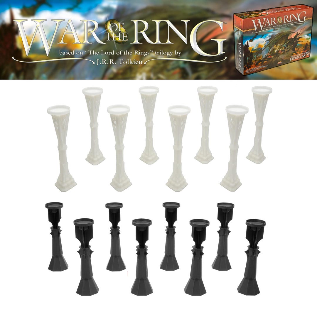War of the Ring High Bases for Nazguls Eagles and Orthanc Tower - Etsy