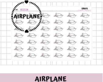 Vintage Airplane Stickers Plane Round Sticker Airplane Lover Envelope ...