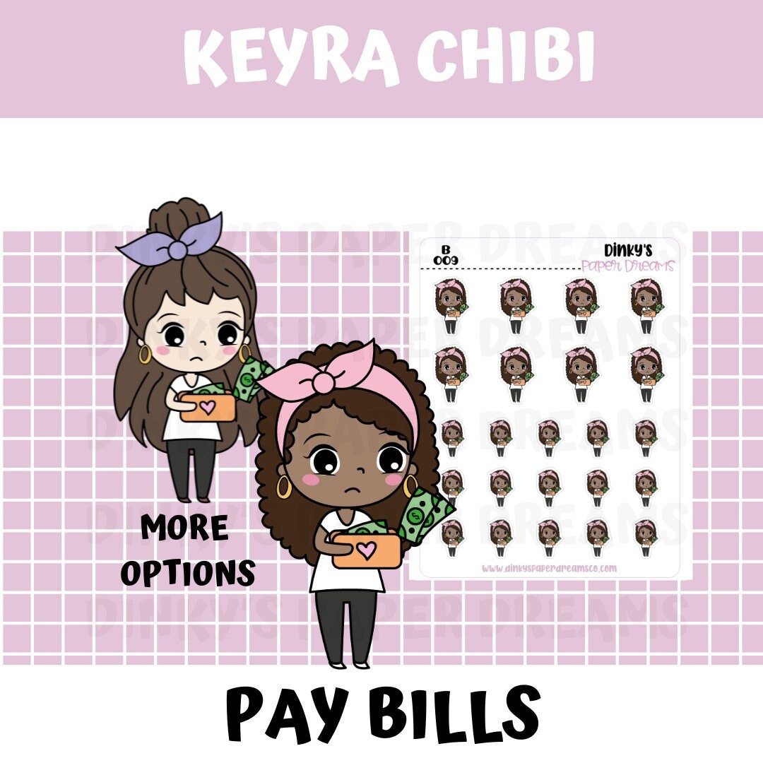 DDG 009 Pay Bills Chibi Sticker Pay Bills Sticker - Etsy
