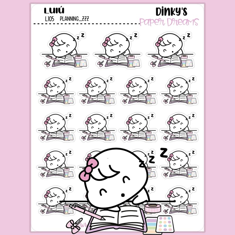 Sleepy Stickers - Etsy