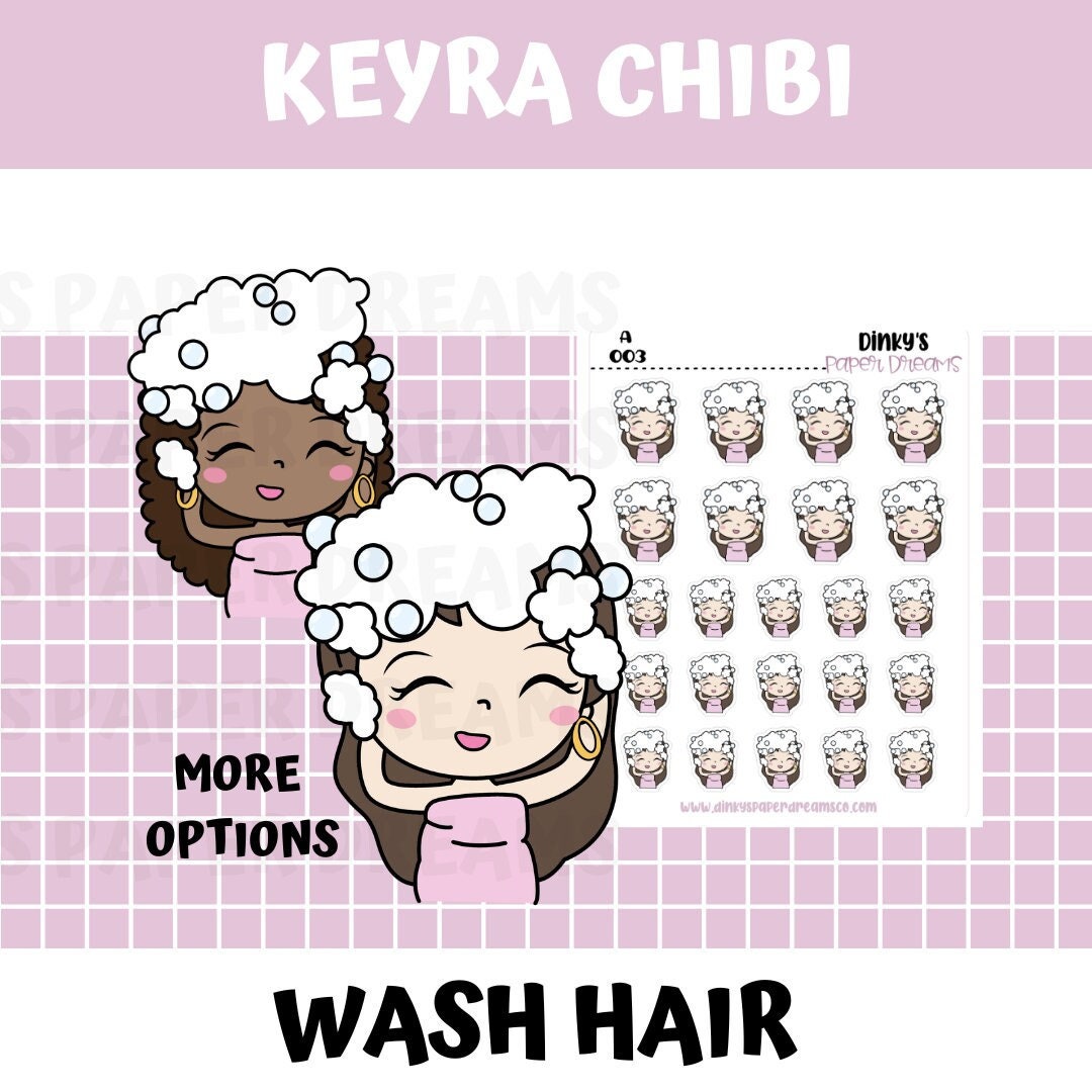 DDG 003 Wash Hair Chibi - Etsy