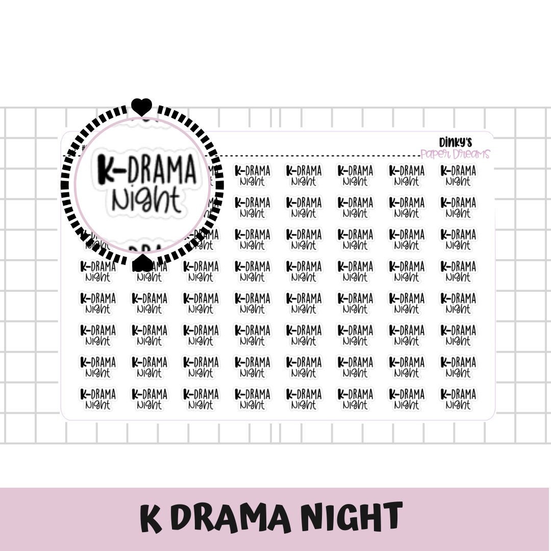 Kdrama Stickers | Kdrama Planner Sticker | Kdrama Sticker Sheet - Etsy