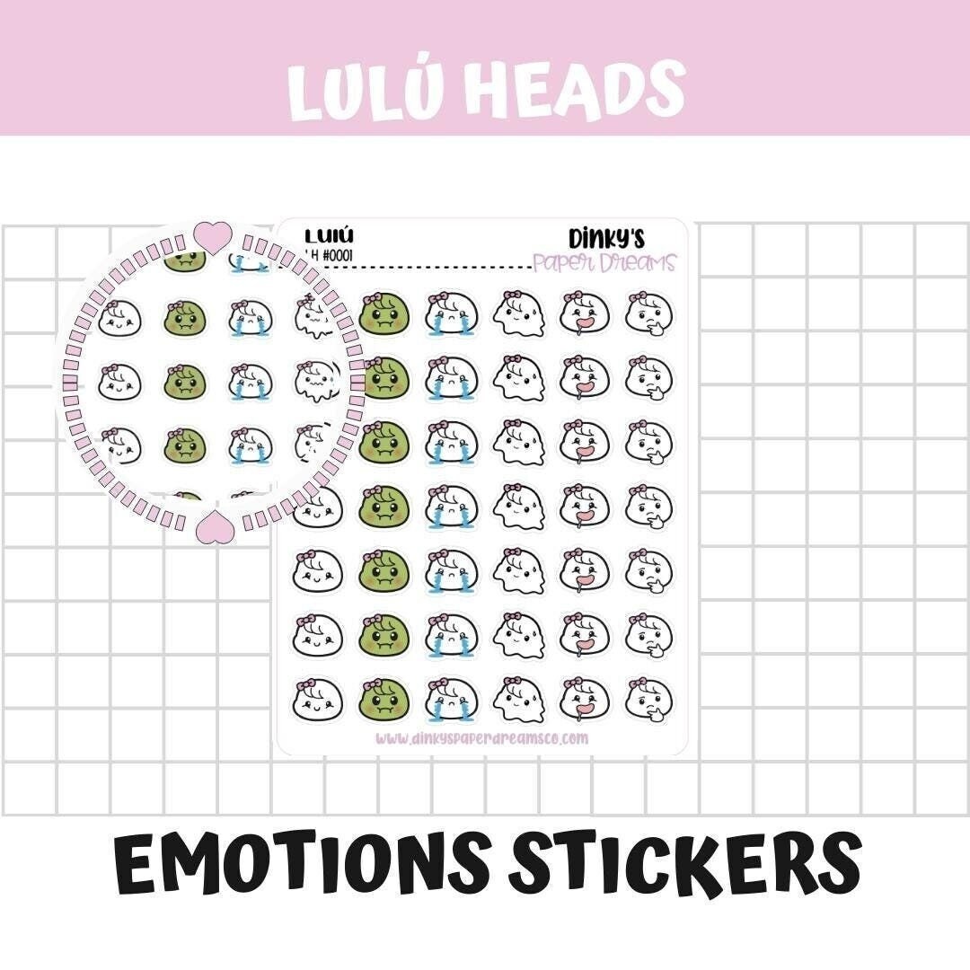 Emotions Planner Stickers | Cute Planner Stickers | Crying Character ...