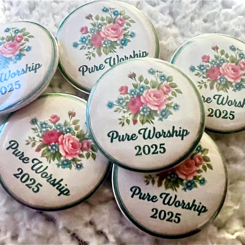 Floral Jw Pin Buttons - Etsy