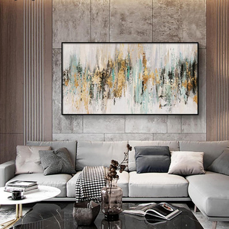 Large Wall Painting Over Oil Painting Vertical Handmade - Etsy