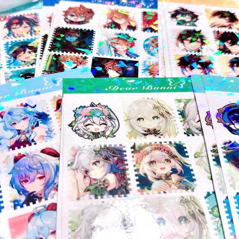 Genshin Stickers - Etsy